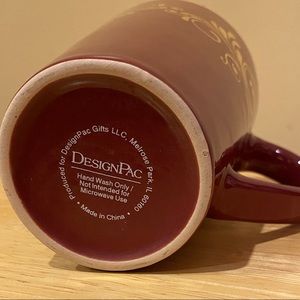Design Pac | Dining | Design Pac Red And Gold Coffee Mug | Poshmark
